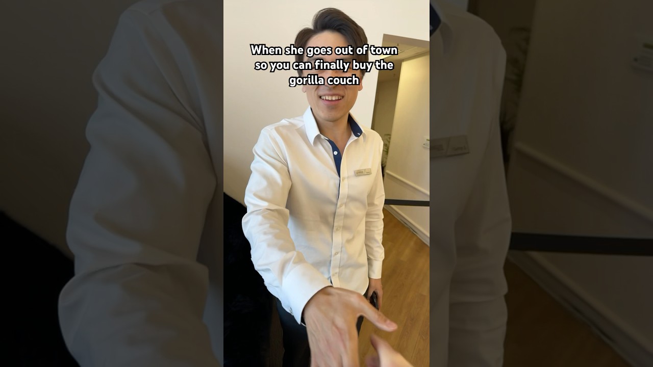 She made the mistake of letting me pick out furniture