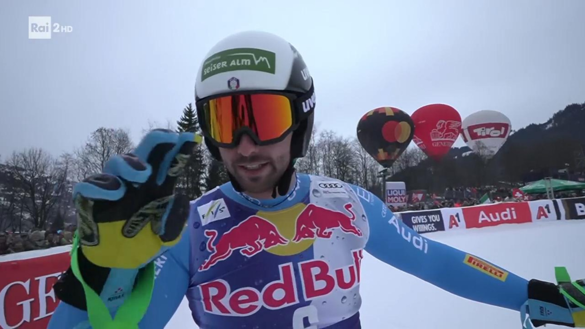 Kitzbuhel discesa: la gara di Florian Schieder