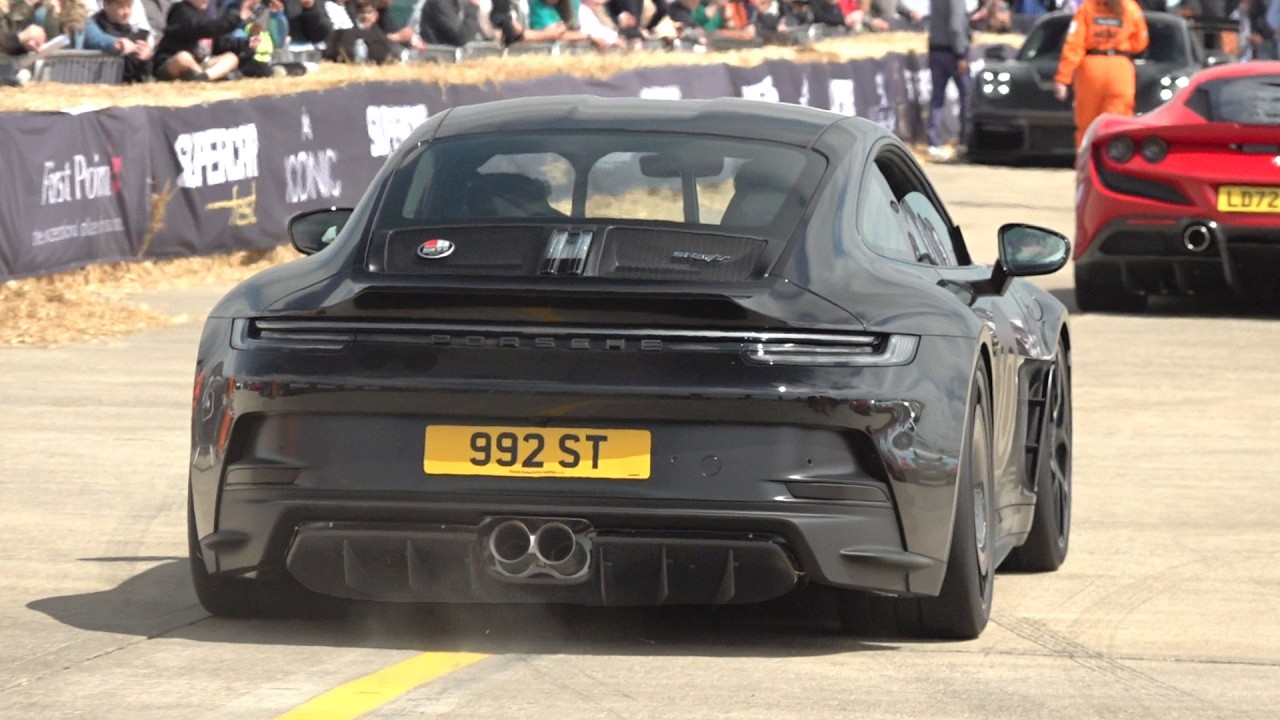 Experience the roar of a modified Porsche 992 ST