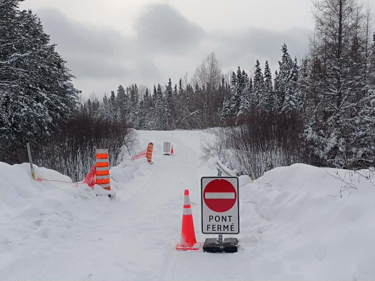 Le bris d’un ponceau entraîne la fermeture de la route Rapide-Sept–Winneway