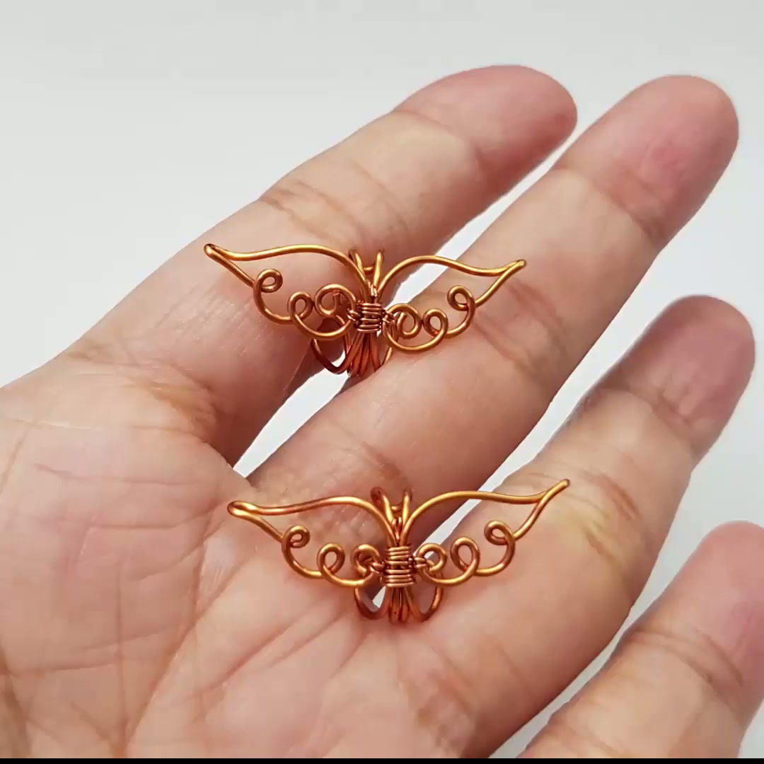 Angel wings | earcuff | simple jewelry | Christmas | How to make ...