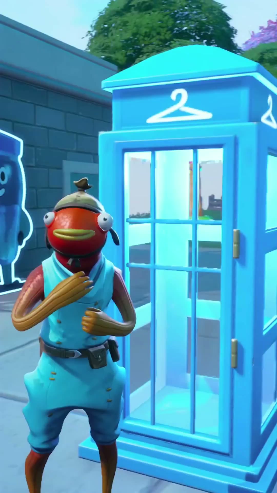 Fish Stick trolled Peely 🤣 #shorts #fortnite