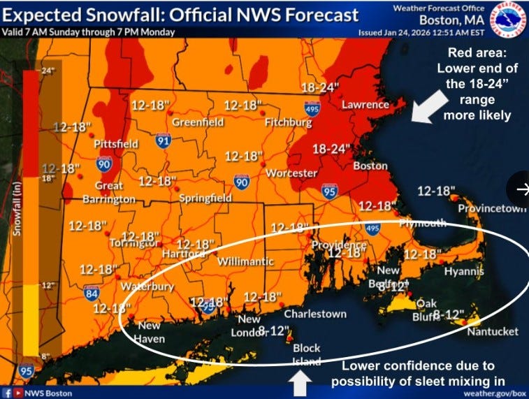 Snow arrives Sunday morning in Worcester; here's the latest forecast