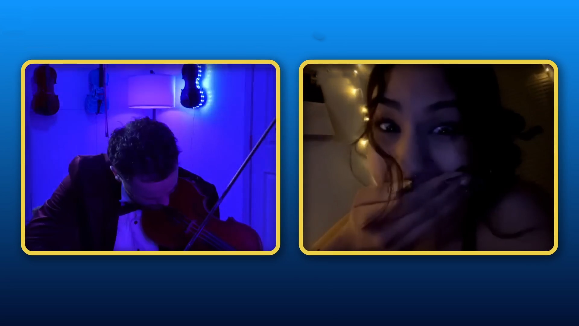 Surprising random strangers with live violin performances