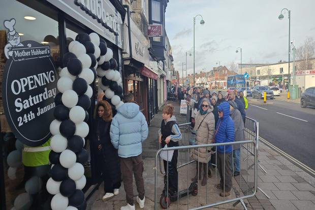 Huge queue as Mother Hubbard's fish and chip shop opens in Shirley
