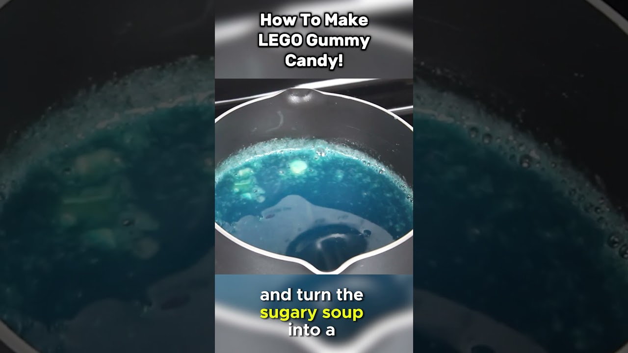 We make edible gummy candy shaped like LEGO bricks