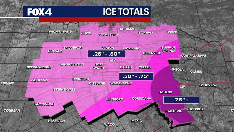 Dallas weather: Dangerous ice and sleet as winter storm hits North ...
