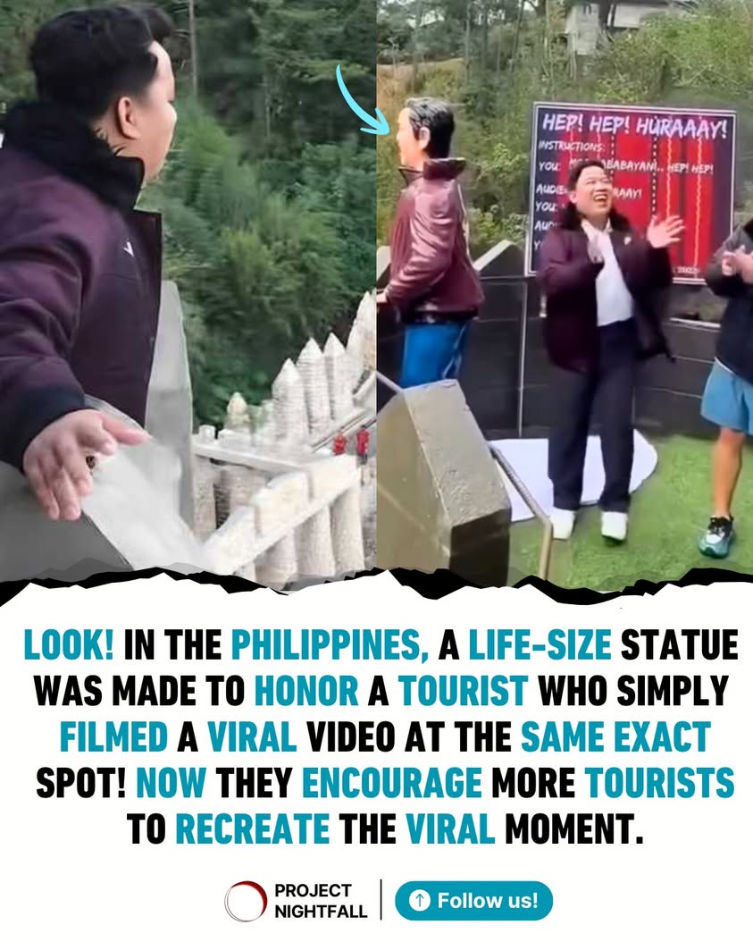 A viral video earned him an actual statue! 🔥😭 At Igorot Stone Kingdom ...