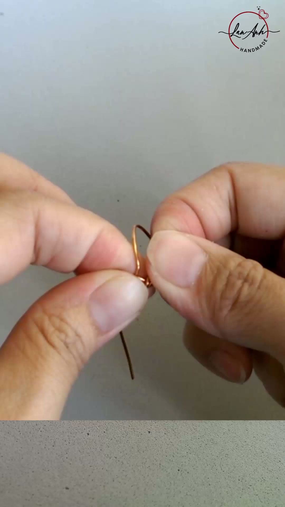 Making wire copper double heart ring - simple love jewelry #shortsvideo ...