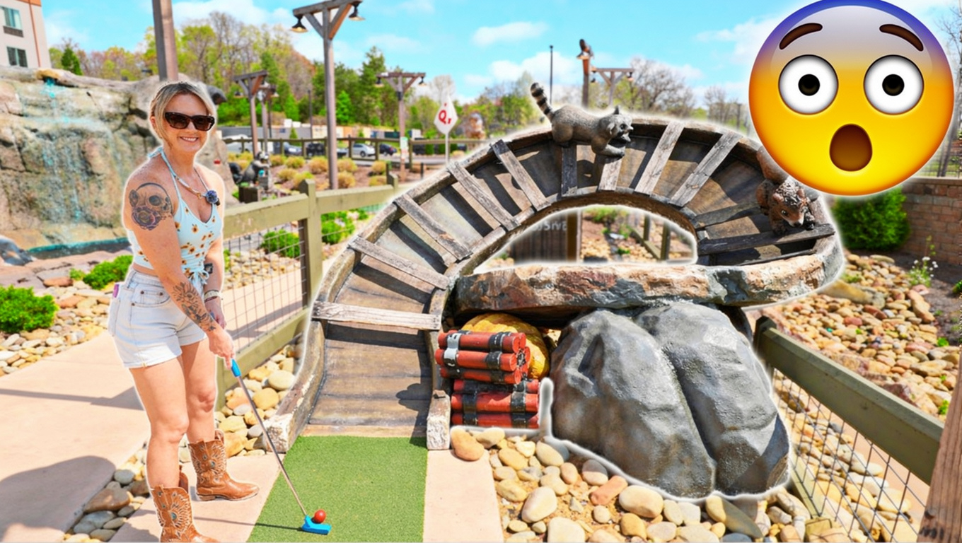 Have you ever seen a mini golf hole like this?