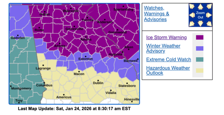 Winter storm Fern: Saturday updates