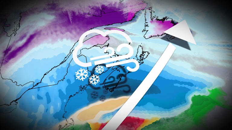 20-30+ cm of snow as long-duration storm hits Atlantic Canada