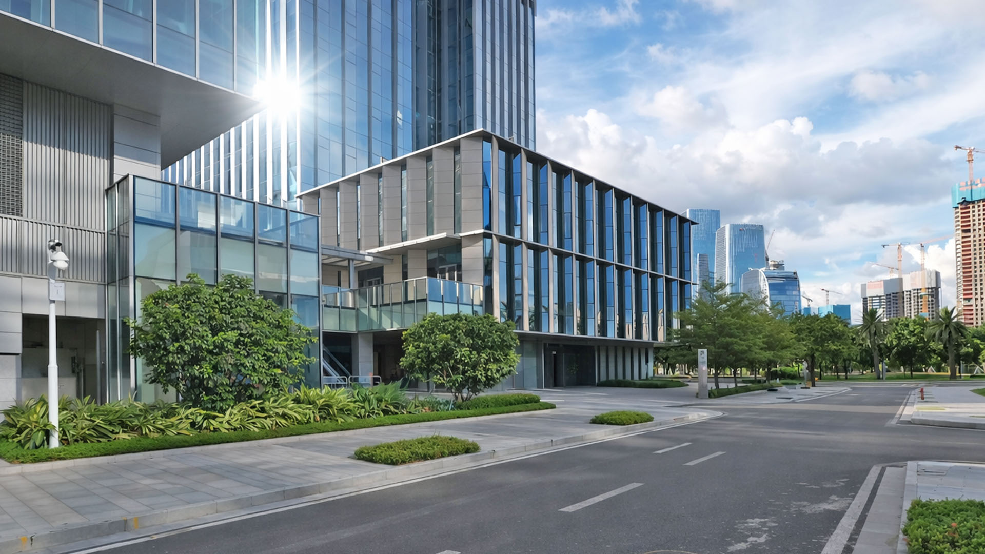 Quartiers d'affaires de Shenzhen en Chine