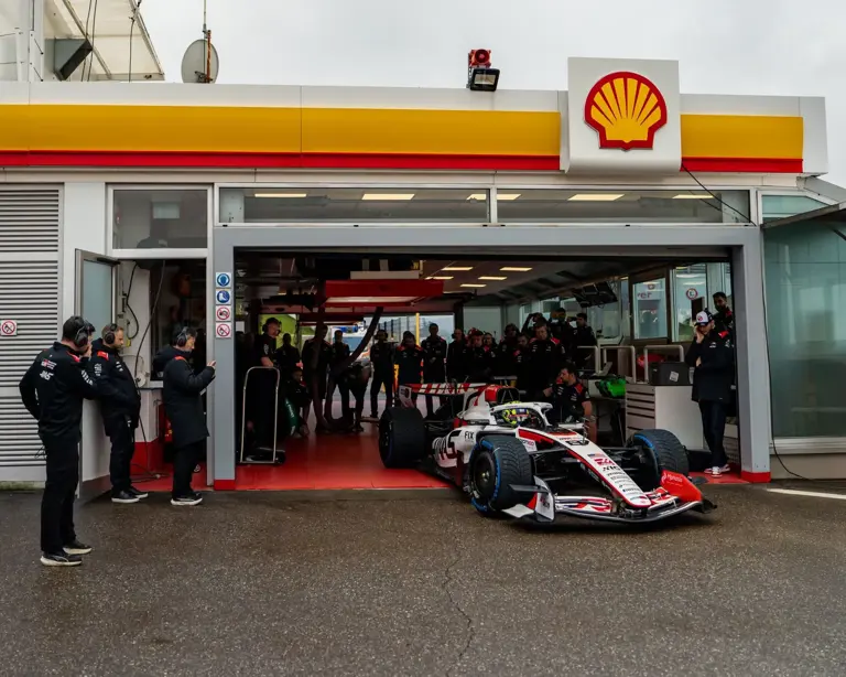Ocon takes to the track in Barcelona as Haas share first crisp shot of ...