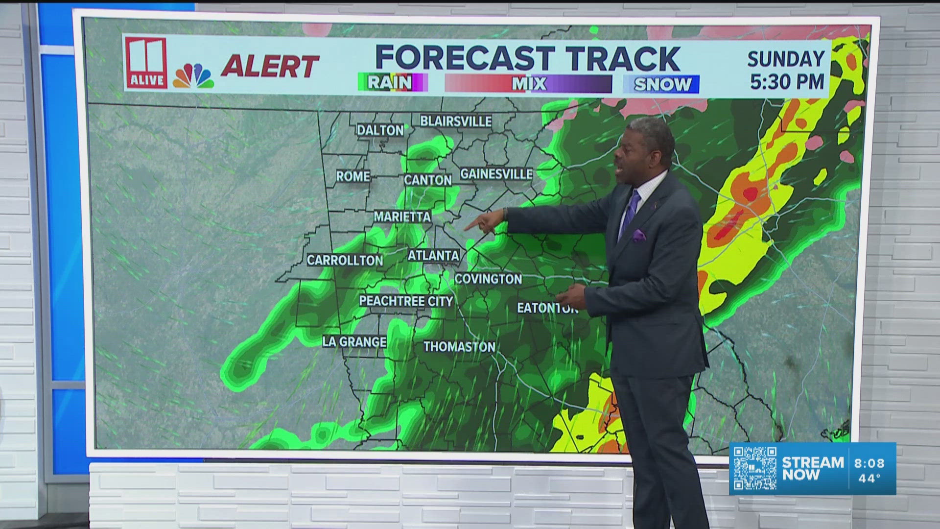 8:00AM Saturday update: Winter storm forecast in Georgia