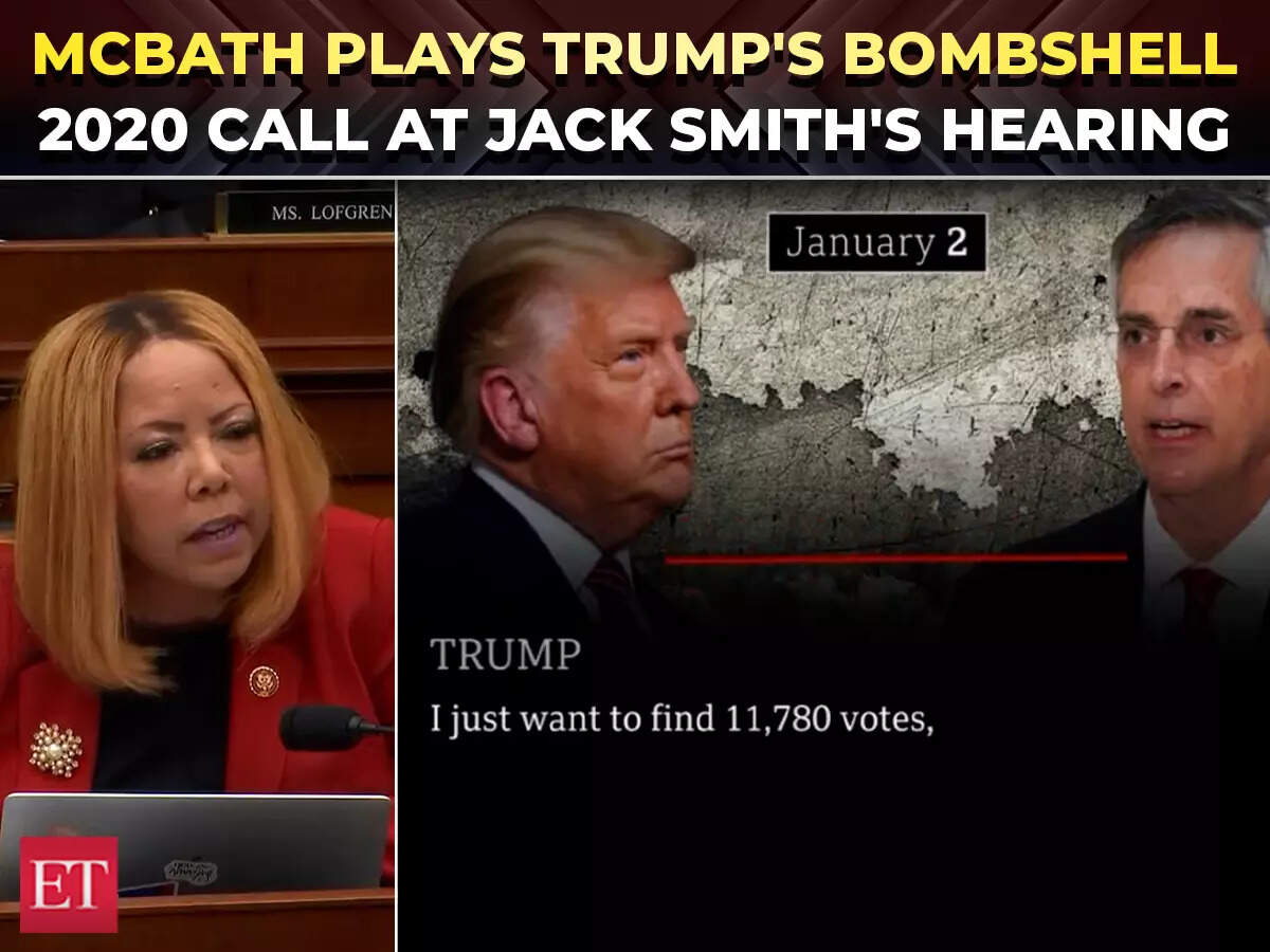 'Overturn the 2020 election...': McBath plays Trump's 'find votes' call ...