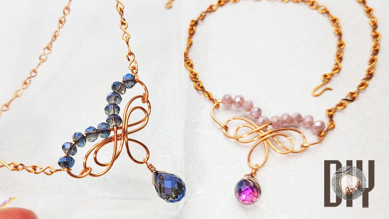 Making necklace stylized from beautiful butterfly wings | beads jewelry ...