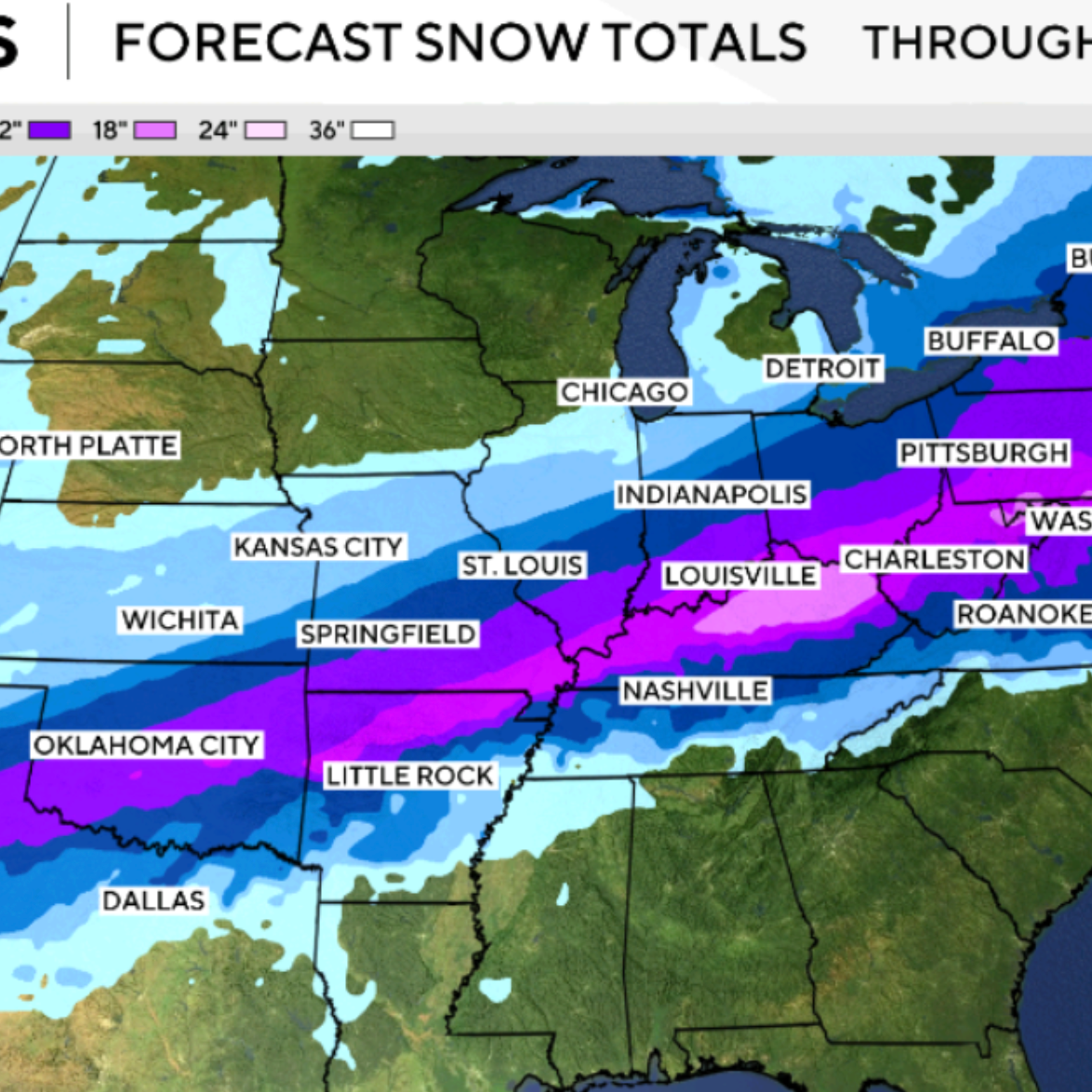 Latest forecast maps show fresh predictions for winter weather