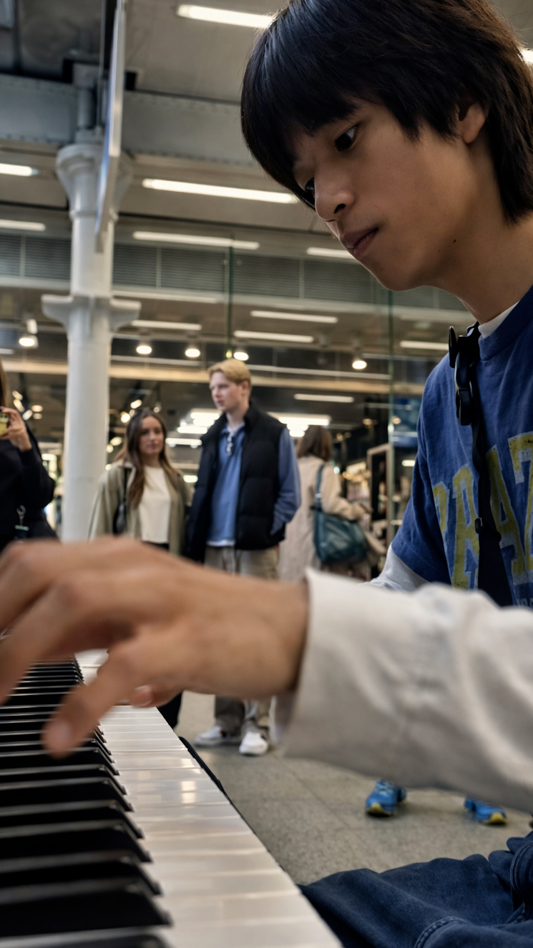 Pirates of the Caribbean piano cover at the station