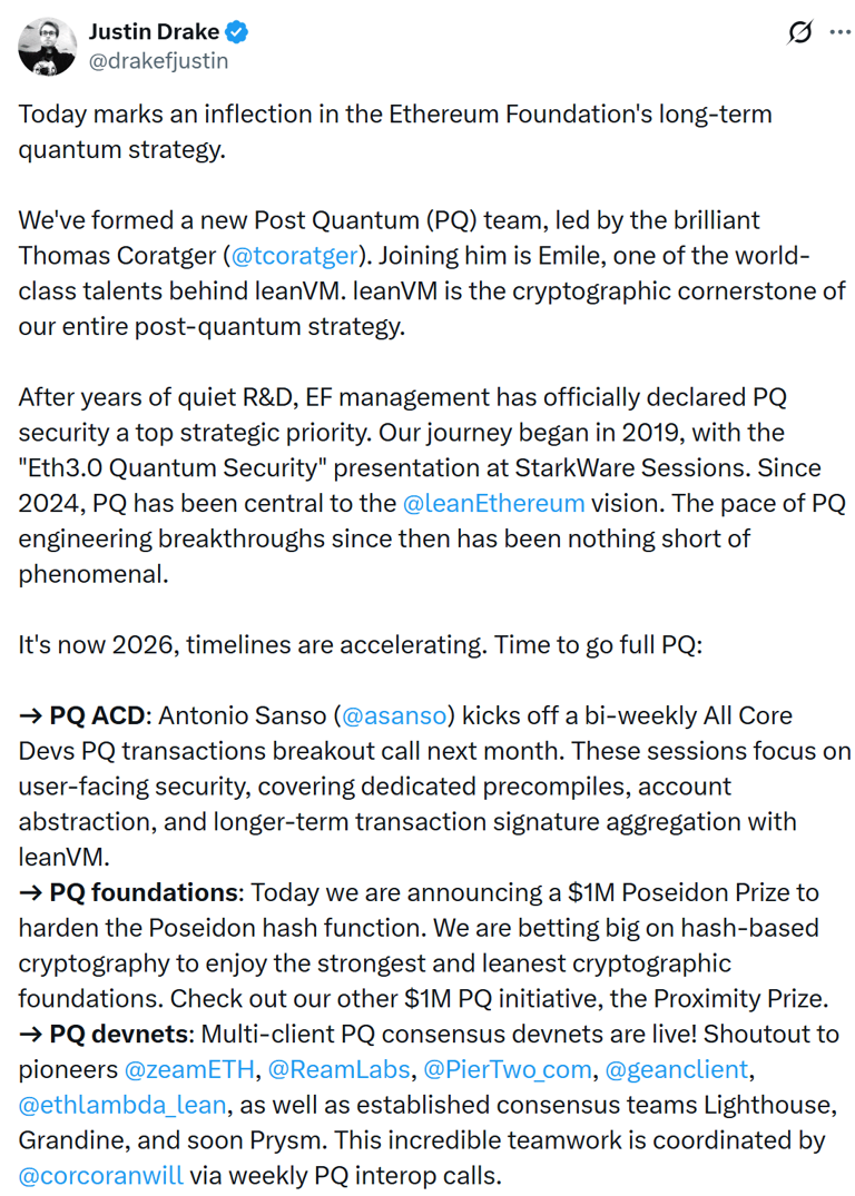 Ethereum prepares for quantum era with new security team and funding