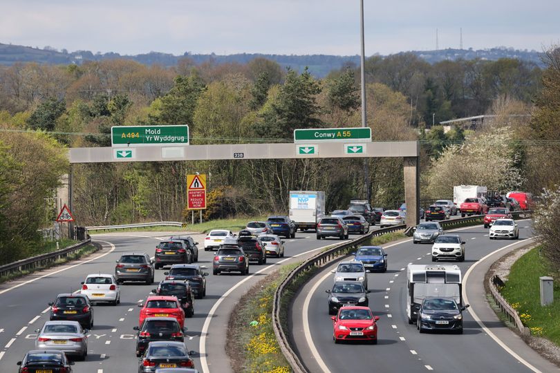 A55 lane and full carriageway closures for four weeks of roadworks