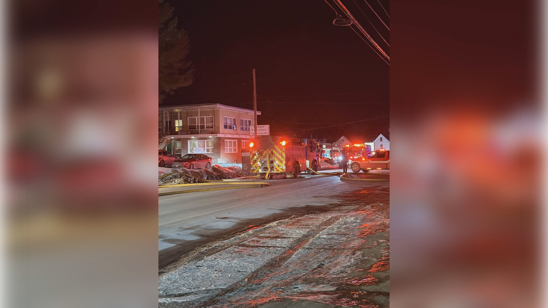 4 apartments damaged, more than two dozen displaced in Bangor fire