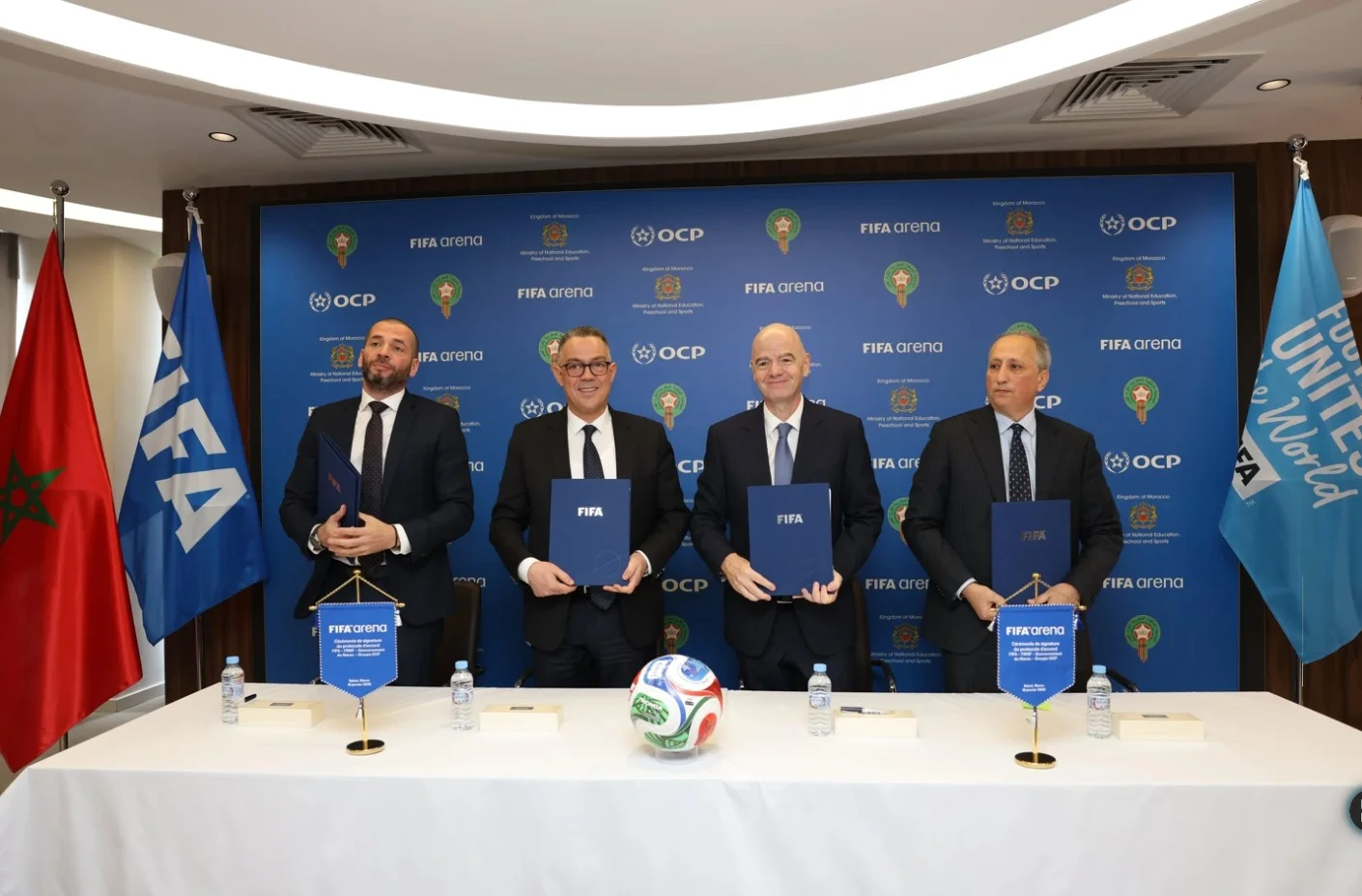 Gianni Infantino lanza el proyecto FIFA Arena en Marruecos con el apoyo ...