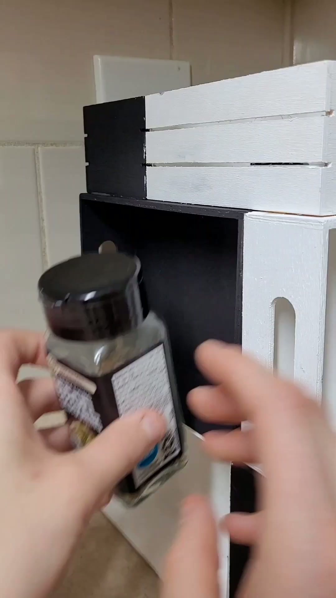 Grab 4 Dollar Tree mini crates for this genius kitchen idea! #shorts