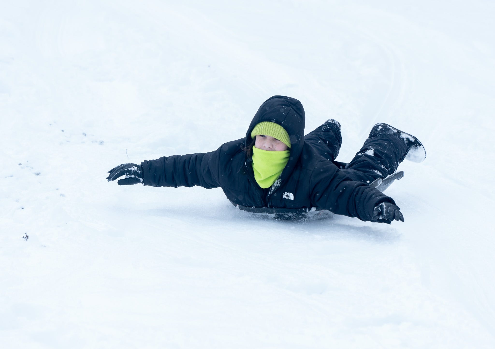 What is the projected snowfall total for Akron? The latest forecast