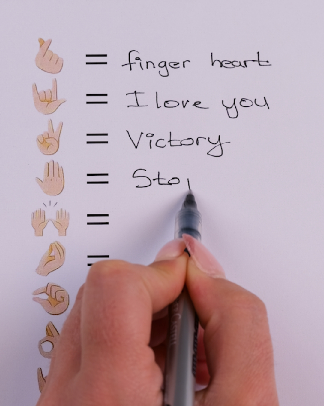 Hand signs decoded 🔍🤟