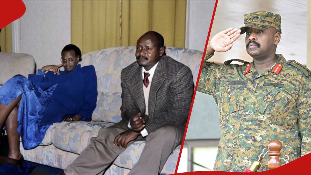 Muhoozi shares rare photo of parents Museveni, wife in their younger ...