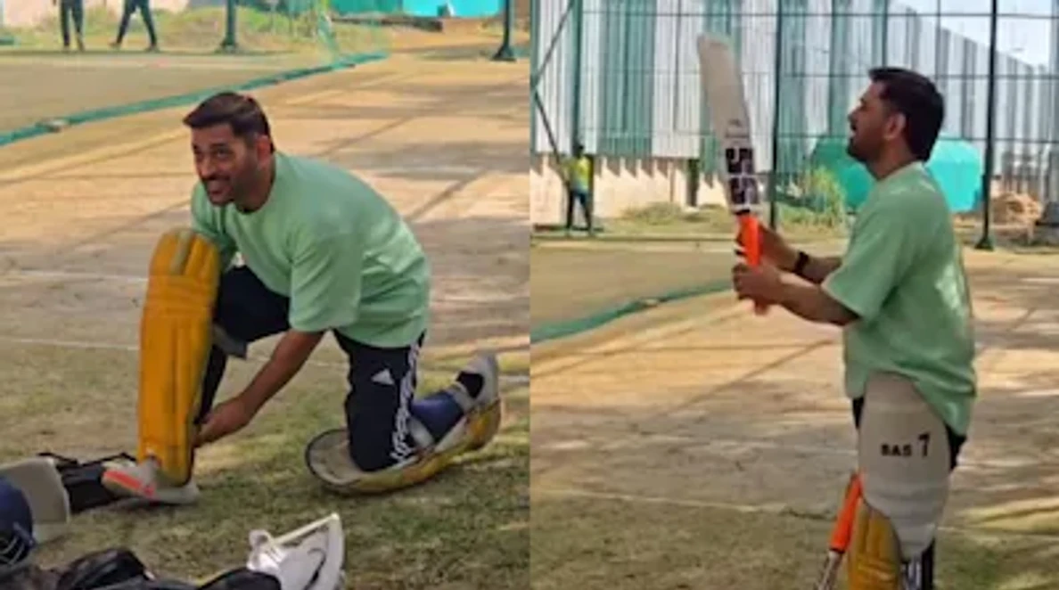 Watch: MS Dhoni returns to nets, begins preparation for IPL 2026 season