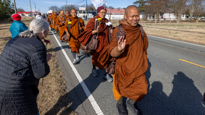 Why has the monks' ‘Walk for Peace' drawn so many? It's more about us ...