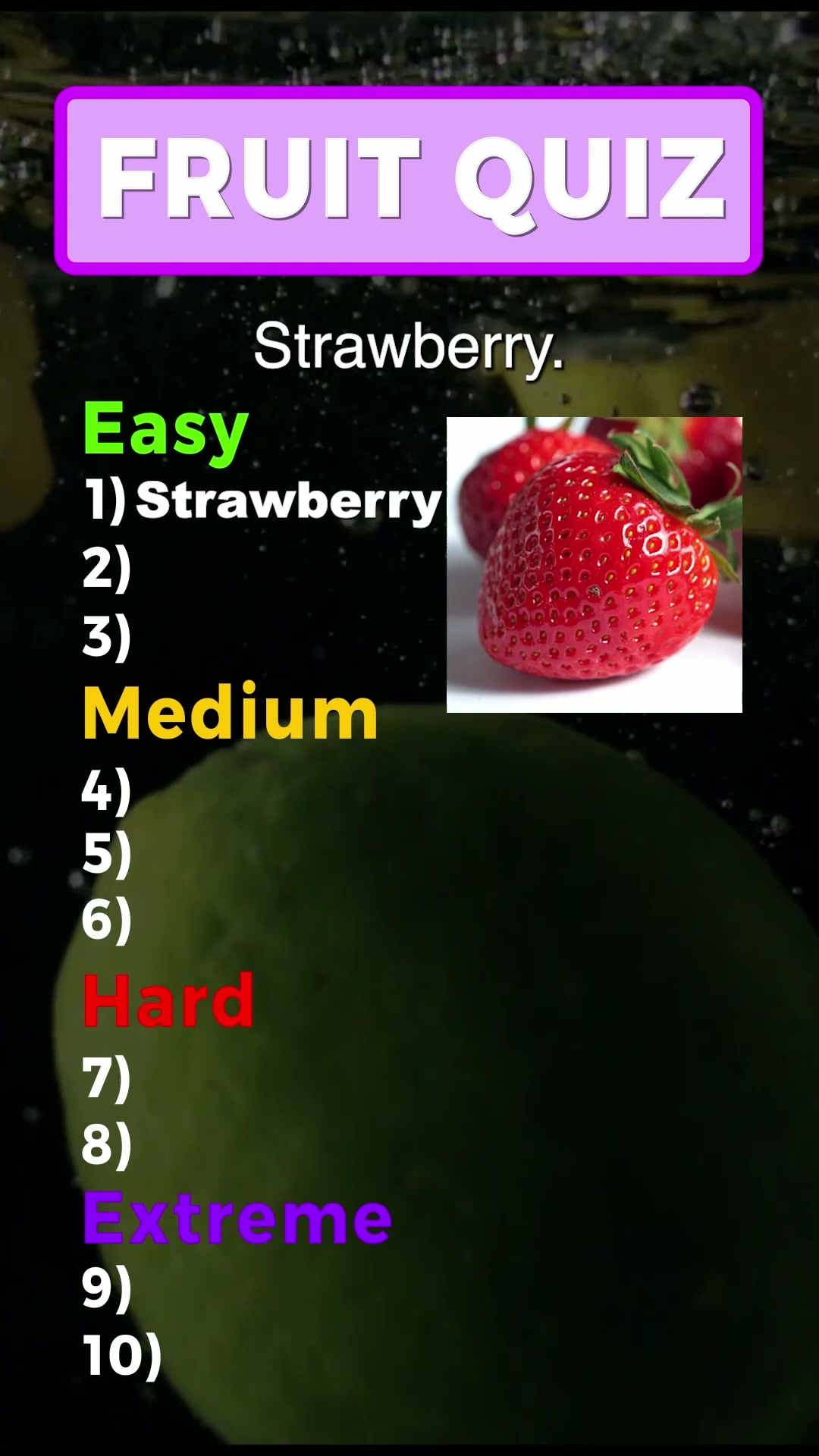 Fruit quiz. Can you name all of these fruits? #quiz