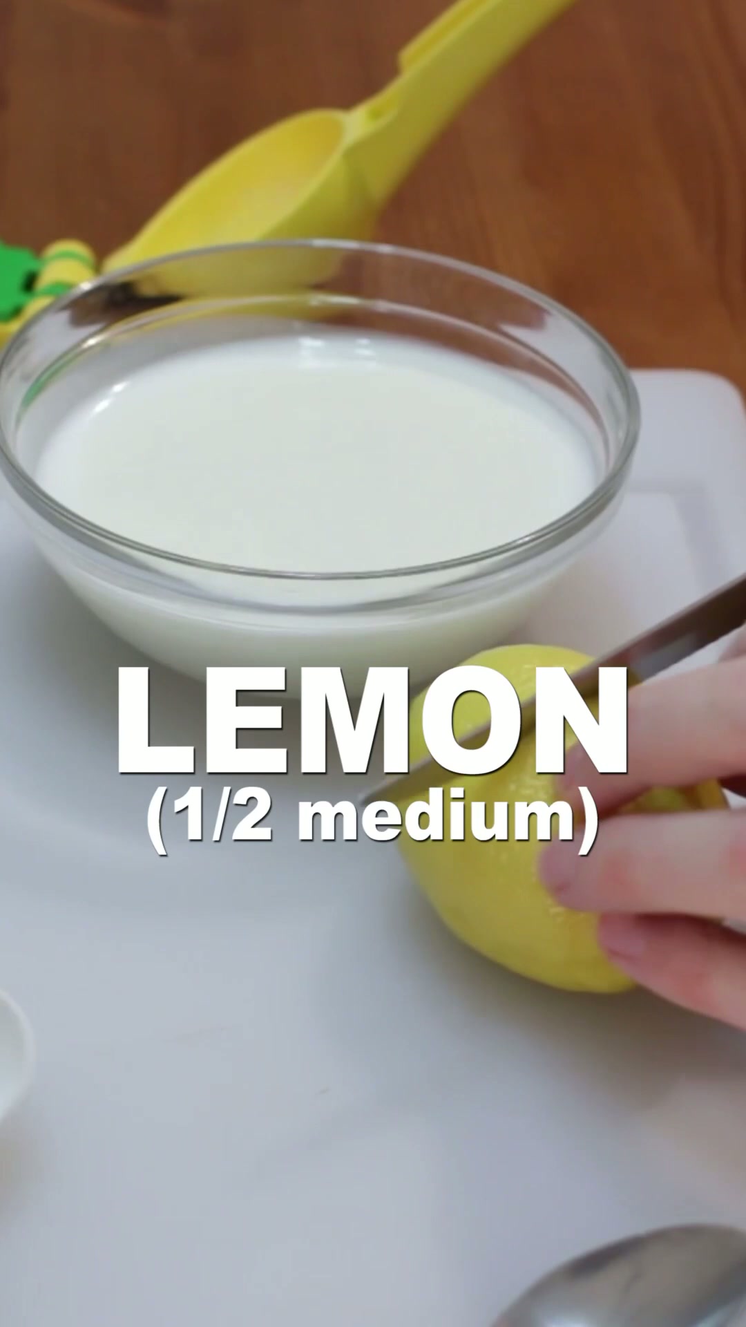 Easy buttermilk substitute recipe #shorts