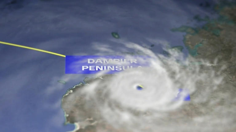 Tropical cyclone Luana crosses the WA coast