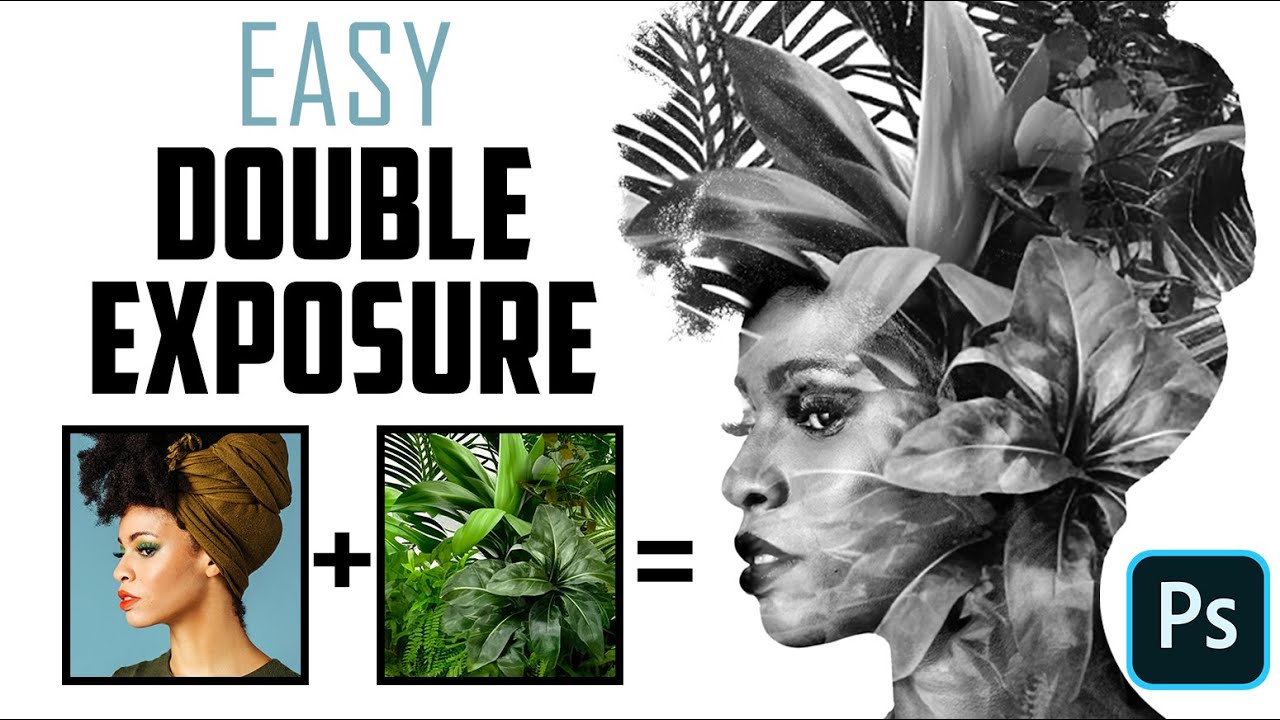 Photoshop: How to quickly create a monochrome, double-exposure photo ...