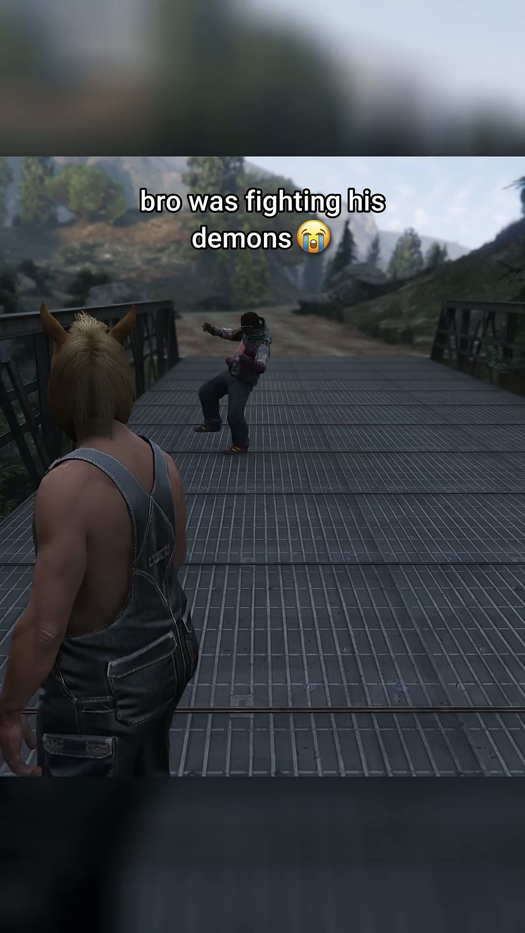 He was fighting demons 😭