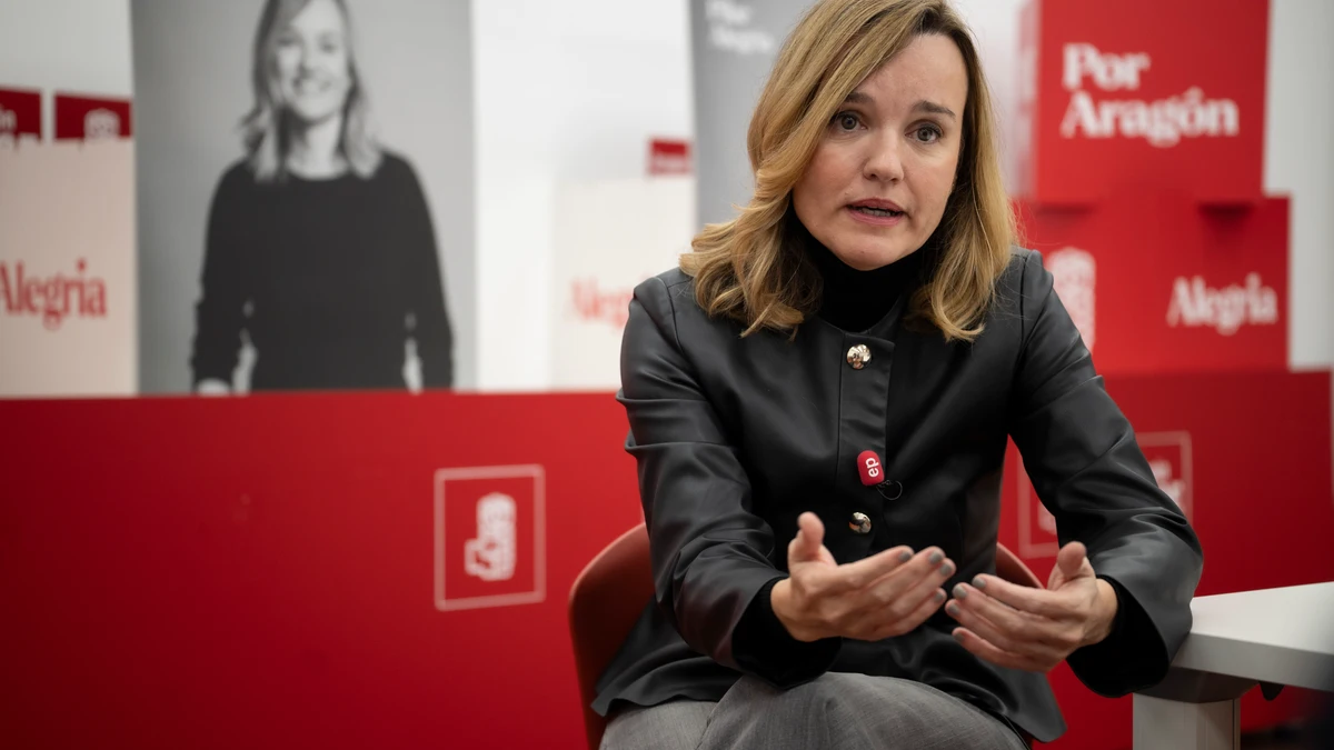 Pilar Alegría: "Aragón ha tenido un presidente a tiempo parcial y ...