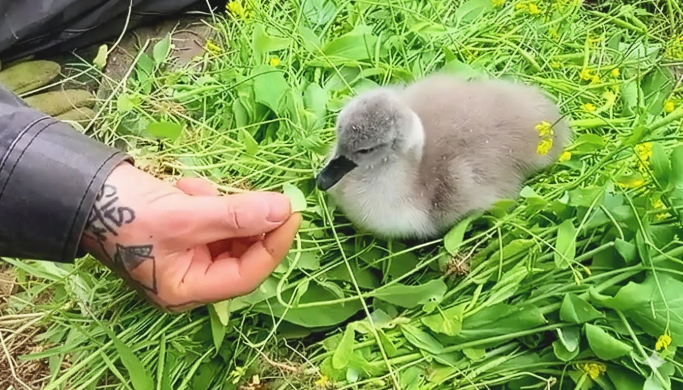 They never planned to raise a swan - now she’s their baby