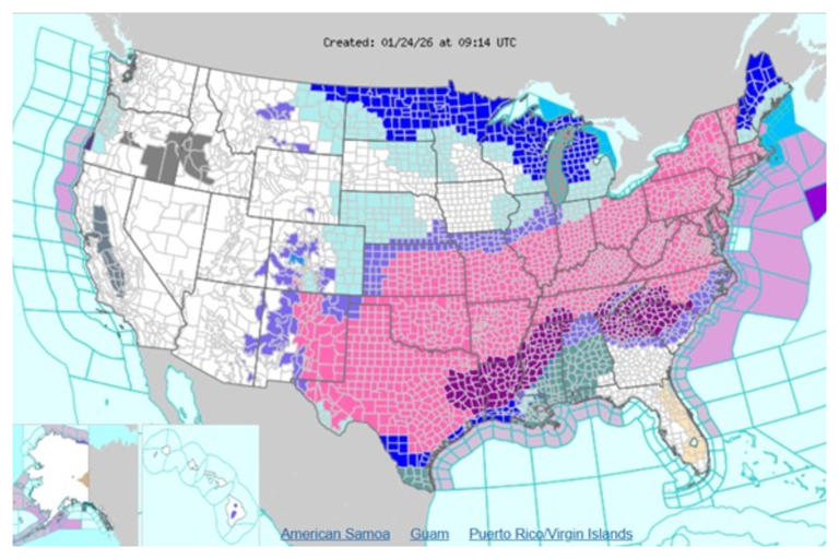 Travel warning issued for millions across US