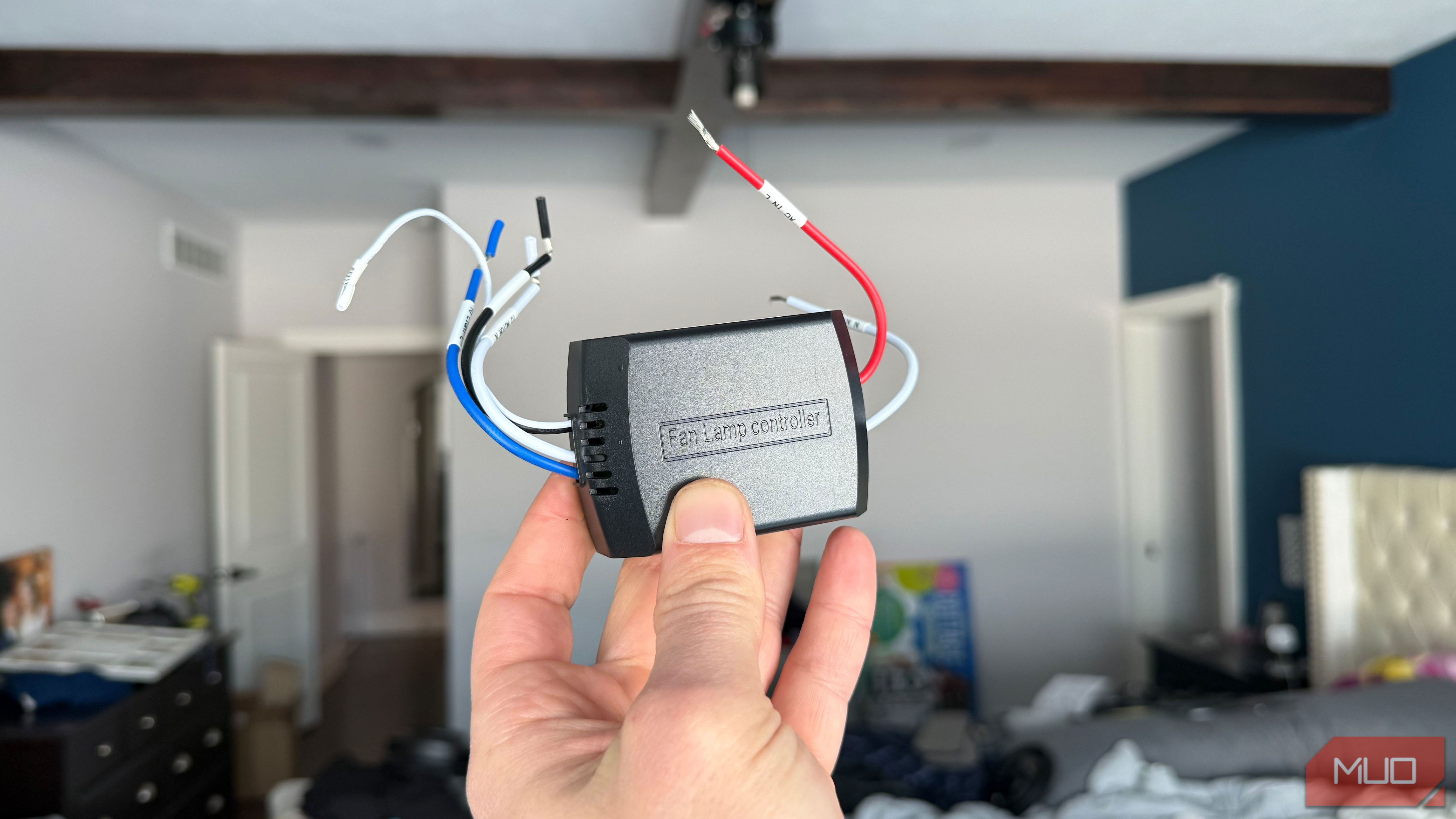 I control my old ceiling fan with my phone using this $29 gadget
