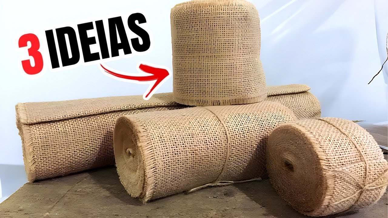 3 IDEIAS PARA TRANSFORMAR JUTA EM IDEIAS ÚTEIS PARA SUA CASA | SHOW DE ...