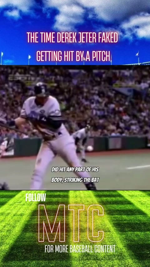 The time Derek Jeter faked getting hit by a pitch