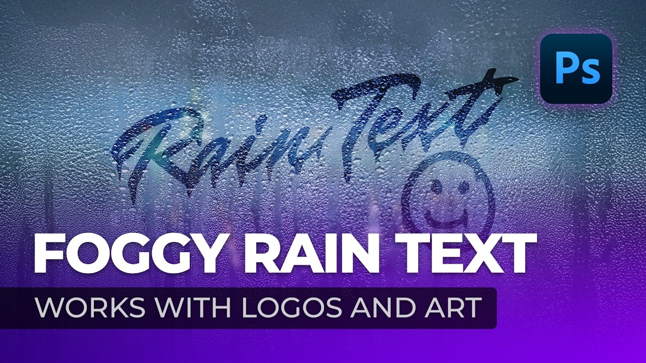 Photoshop: How to Create the Rain Text Effect