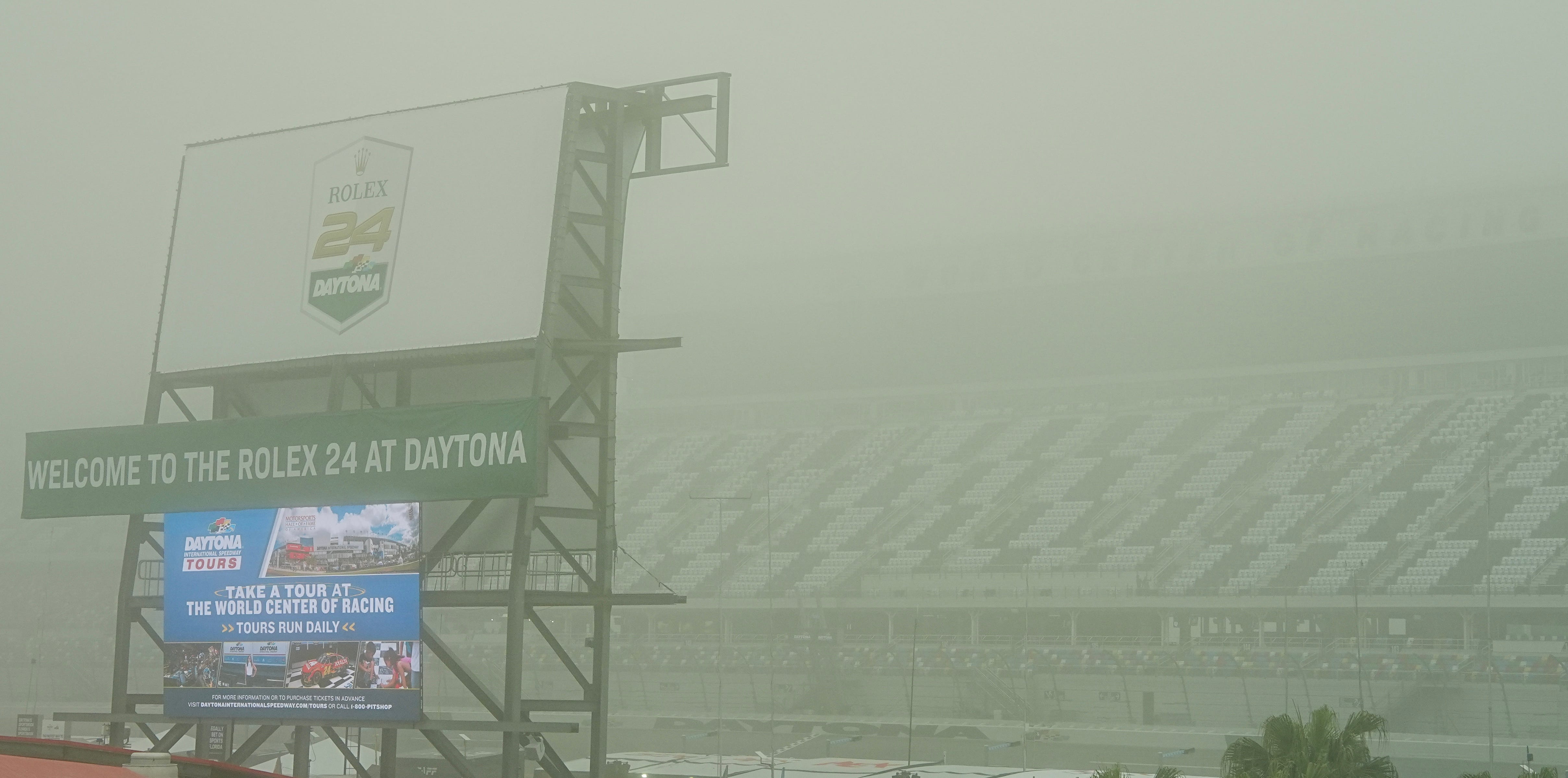 24 hours of Daytona rain update: Rolex 24 weather forecast brings fog