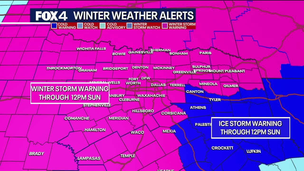 Dallas weather: Dangerous ice and sleet as winter storm hits North ...