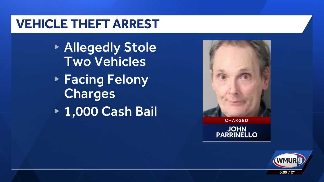 Merrimack man facing felony charges in connection with stolen vehicles ...