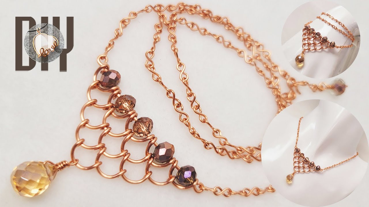 Jewelry making tutorials fish scale necklace | Mermaid | Crystal | Bead ...