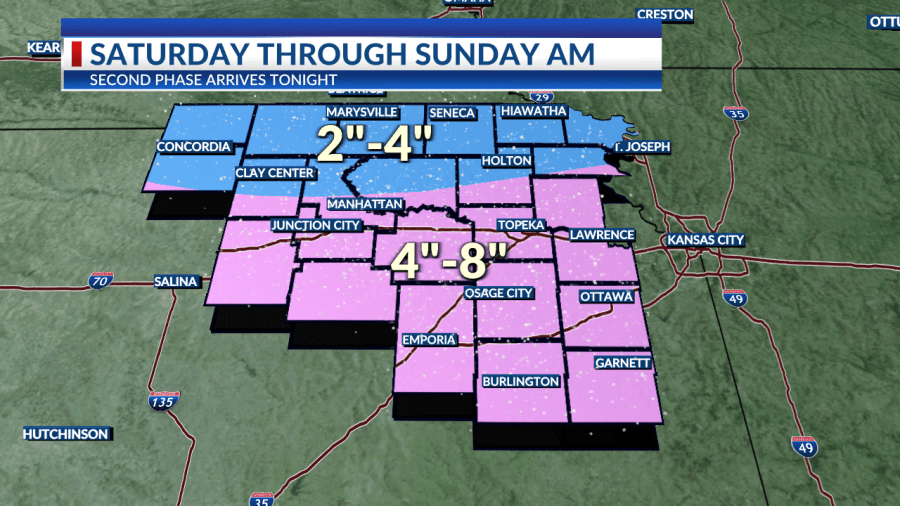 Snow continues today with brutal cold sticking around